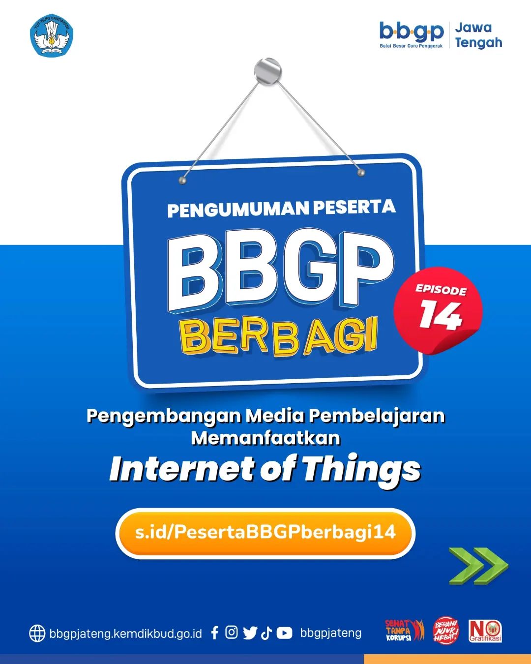 Undangan Kegiatan BBGP Berbagi Edisi Ke 14 - BBGTK Provinsi Jawa Tengah